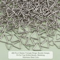 400Pcs 4 Styles Triangle Rings Buckle Clasps Fit For Top Drilled Beads ...