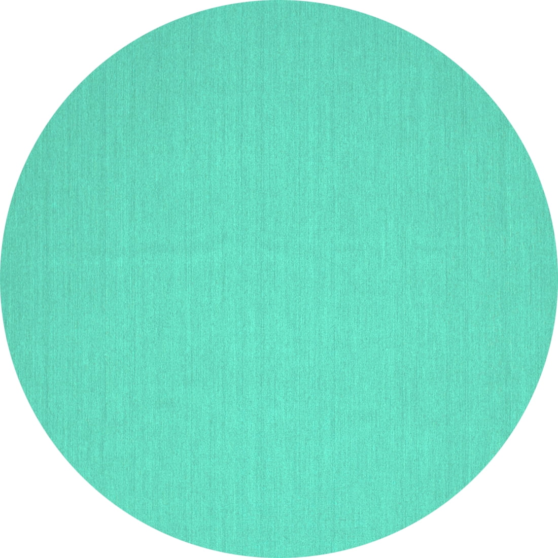 Ahgly Company Machine Washable Indoor Round Solid Turquoise Blue Modern ...