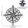 Metal Nautical Compass Wall Art Wall Hanging Compass Wall Decor ...