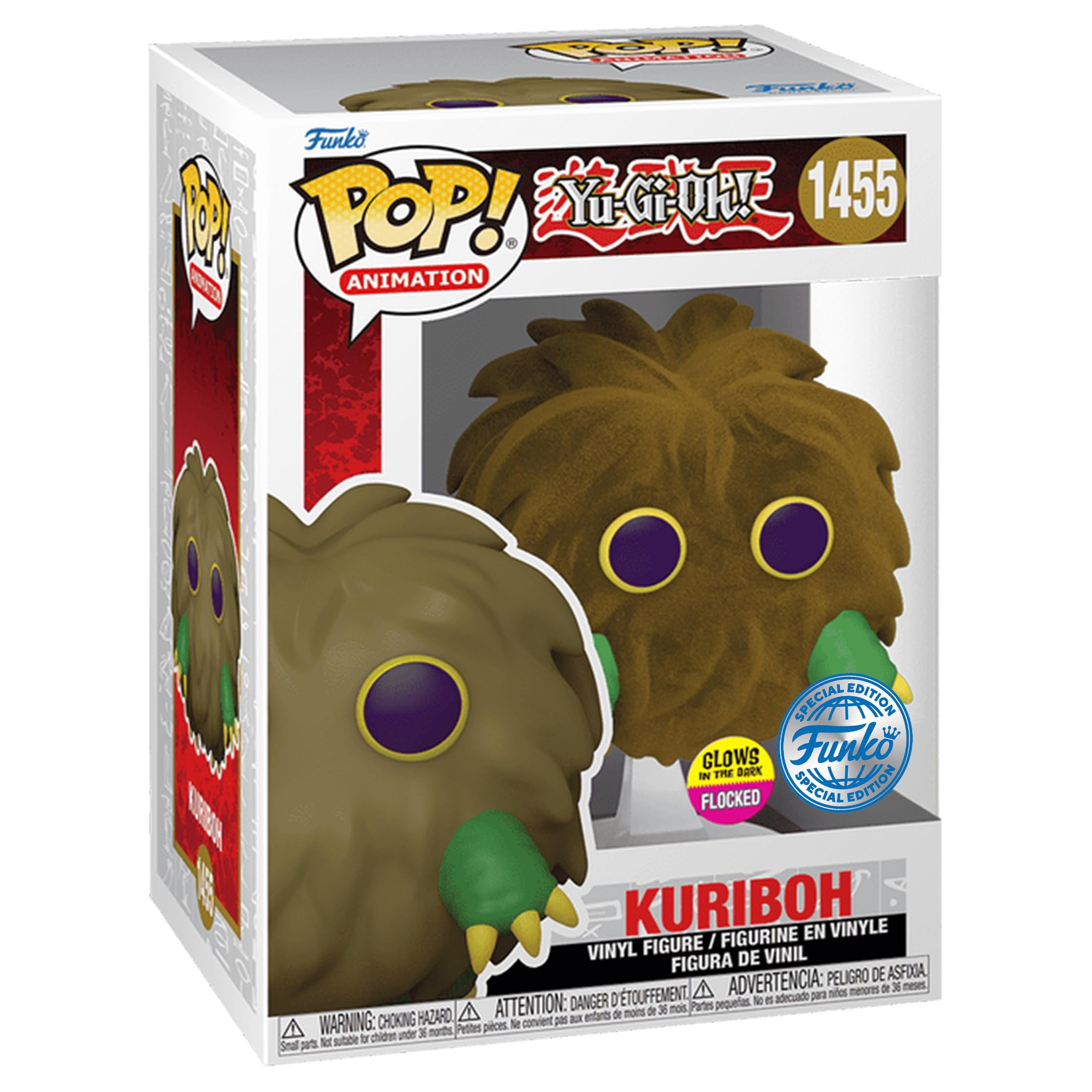 Funko Pop! Animation: Yu-Gi-Oh! - Kuriboh (Flocked & Glow in The Dark ...