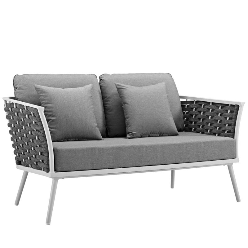 Click here for Modway Stance Aluminum & Fabric Patio Loveseat In... prices