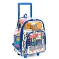 K-Cliffs Large Rolling Clear Backpack Heavy Duty Bookbag See-thru ...