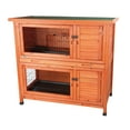 TRIXIE natura Double Weatherproof Outdoor 2-Story Wooden Small Animal ...