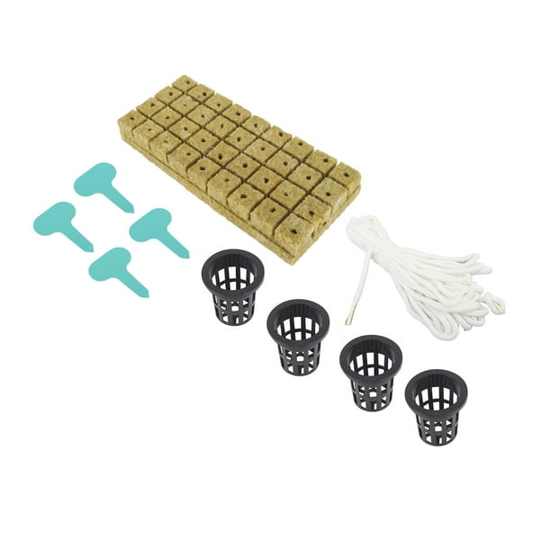 1 Inch Rock Wool Planting Cubes, Water Absorption Even Texture 72 Sets ...