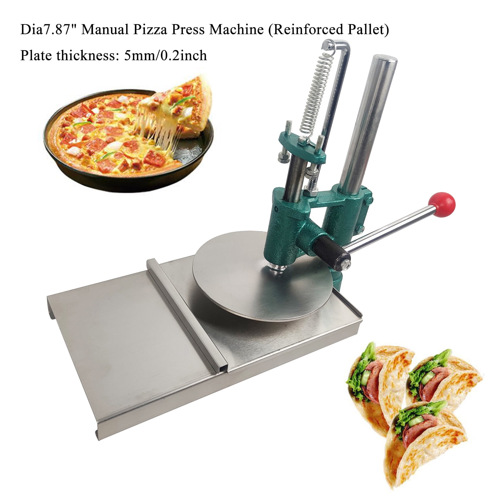 INTBUYING 7.87" Pizza Presser Household Dough Pastry Manual Press ...