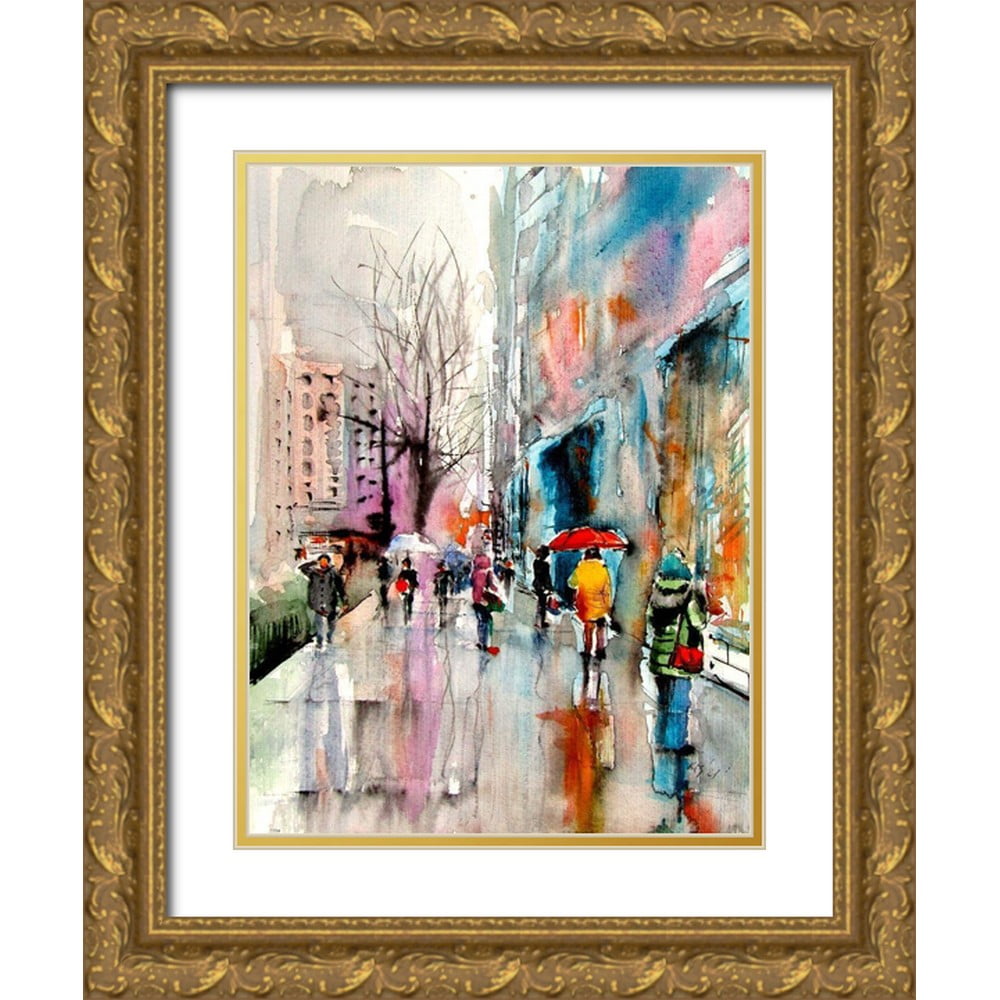Kovacs Anna Brigite 15x18 Gold Ornate Wood Framed With Double Matting