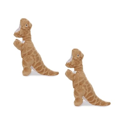 goDog Dinos T-Rex with Chew Guard Technology Durable Plush Squeaker Dog ...