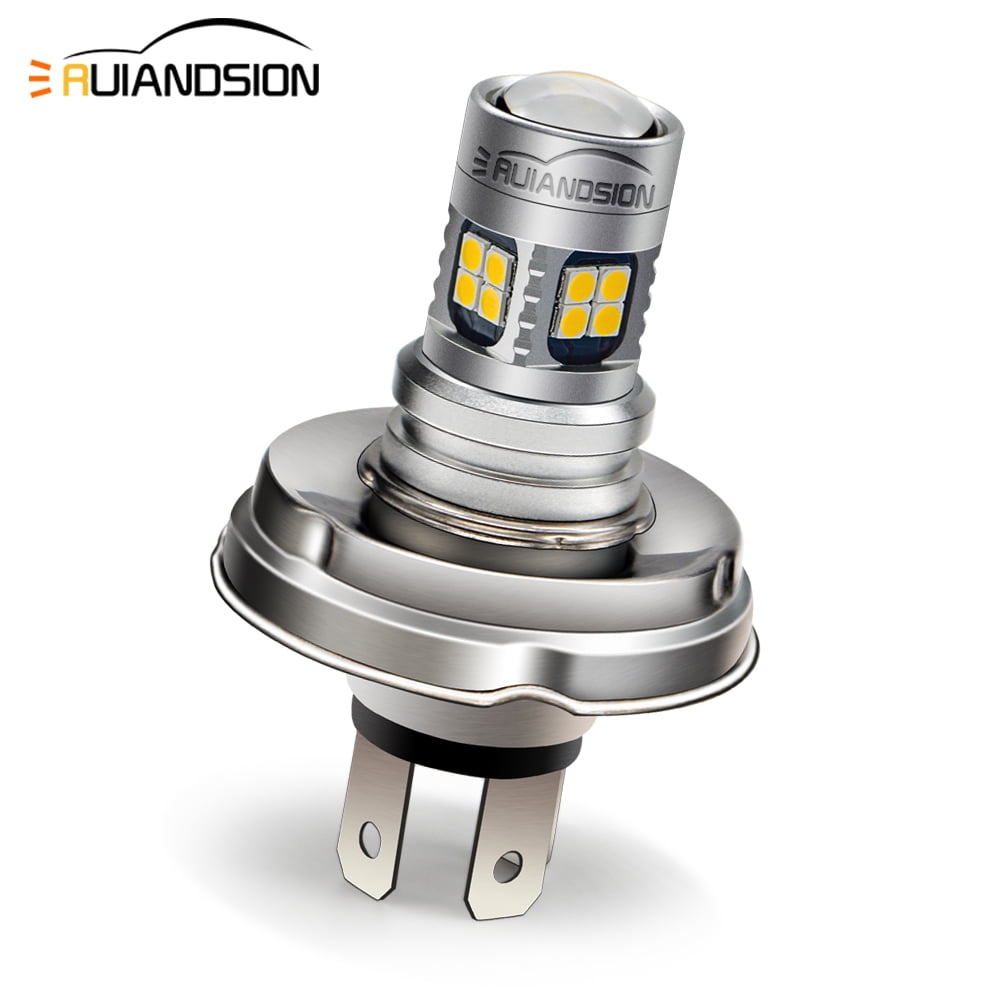 Ruiandsion P45T LED Motorcycle Headlight Bulb Adjustable Brightness ...