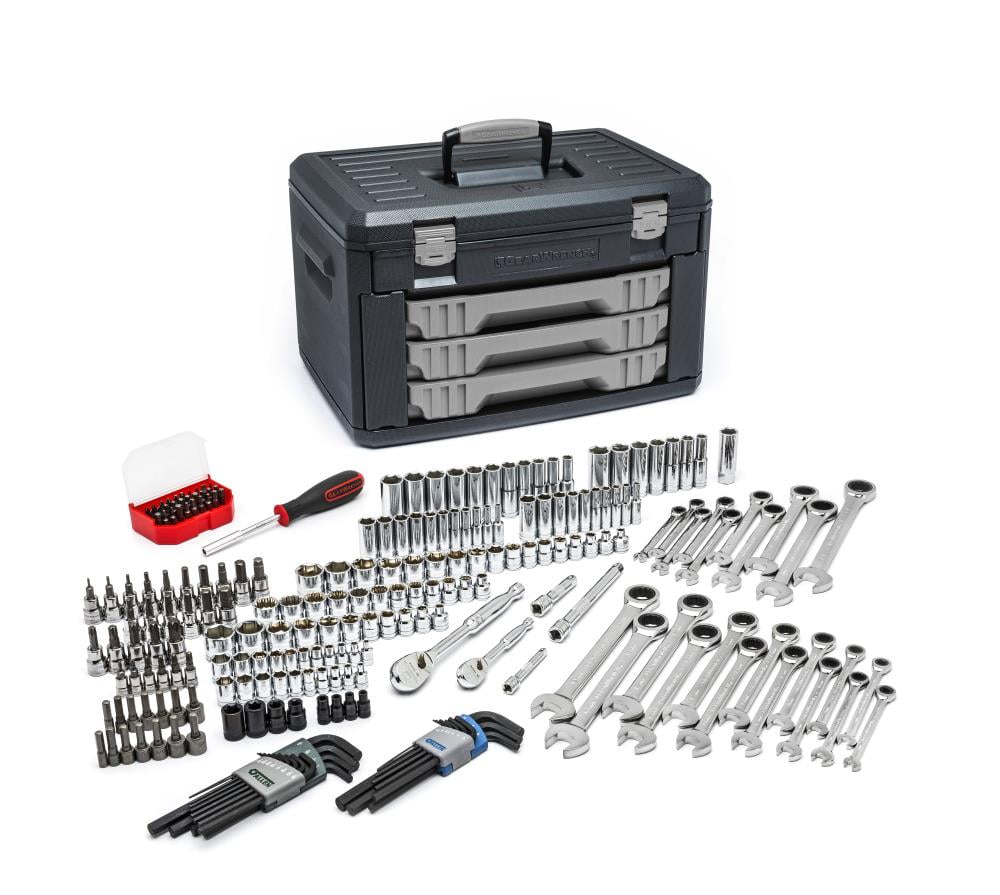 GEARWRENCH 80944 232 Pc. Mechanics Tool Set in 3 Drawer Storage Box ...