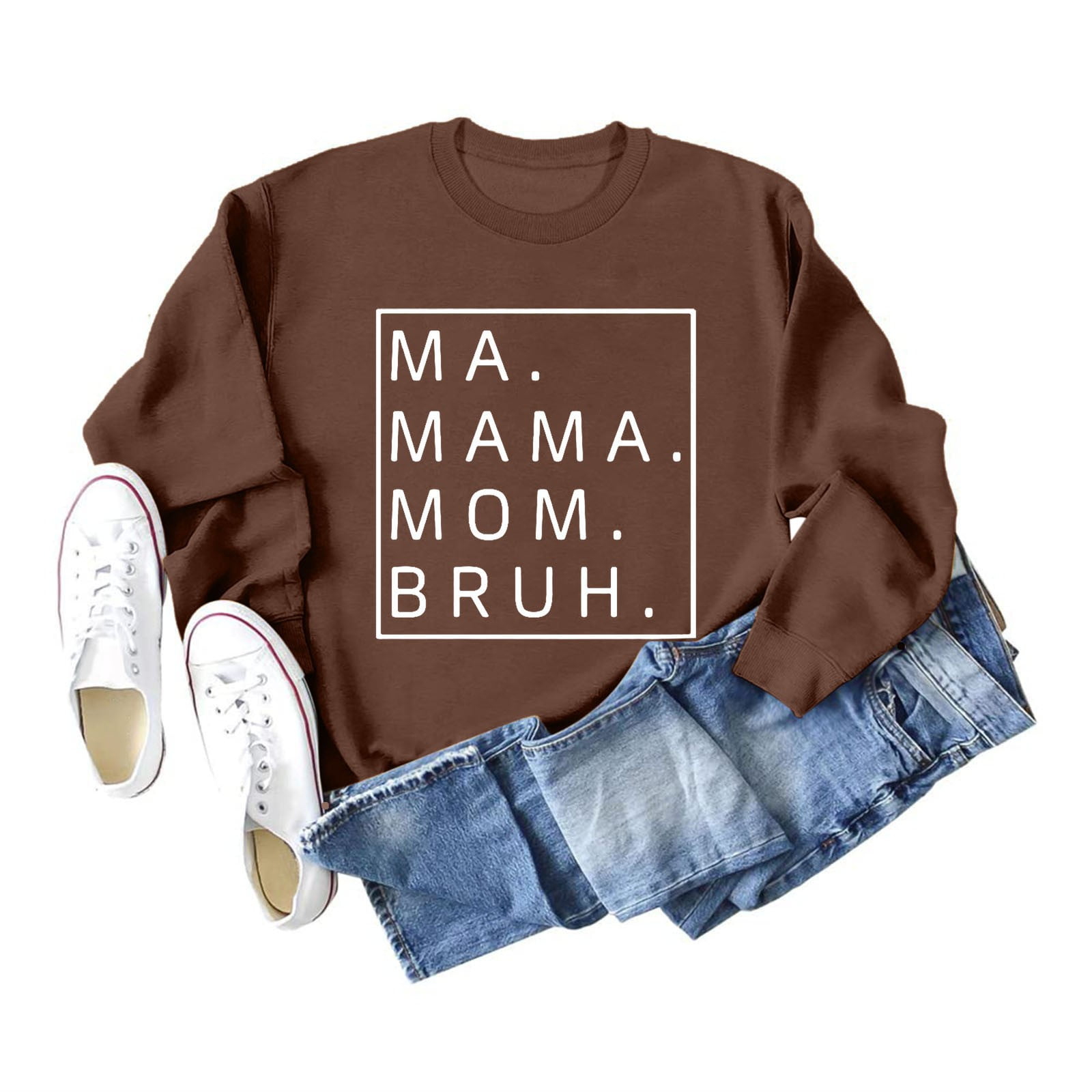 Click here for Chaochao Ma Mama Mom Graphic Pullover Sweatshirt W... prices