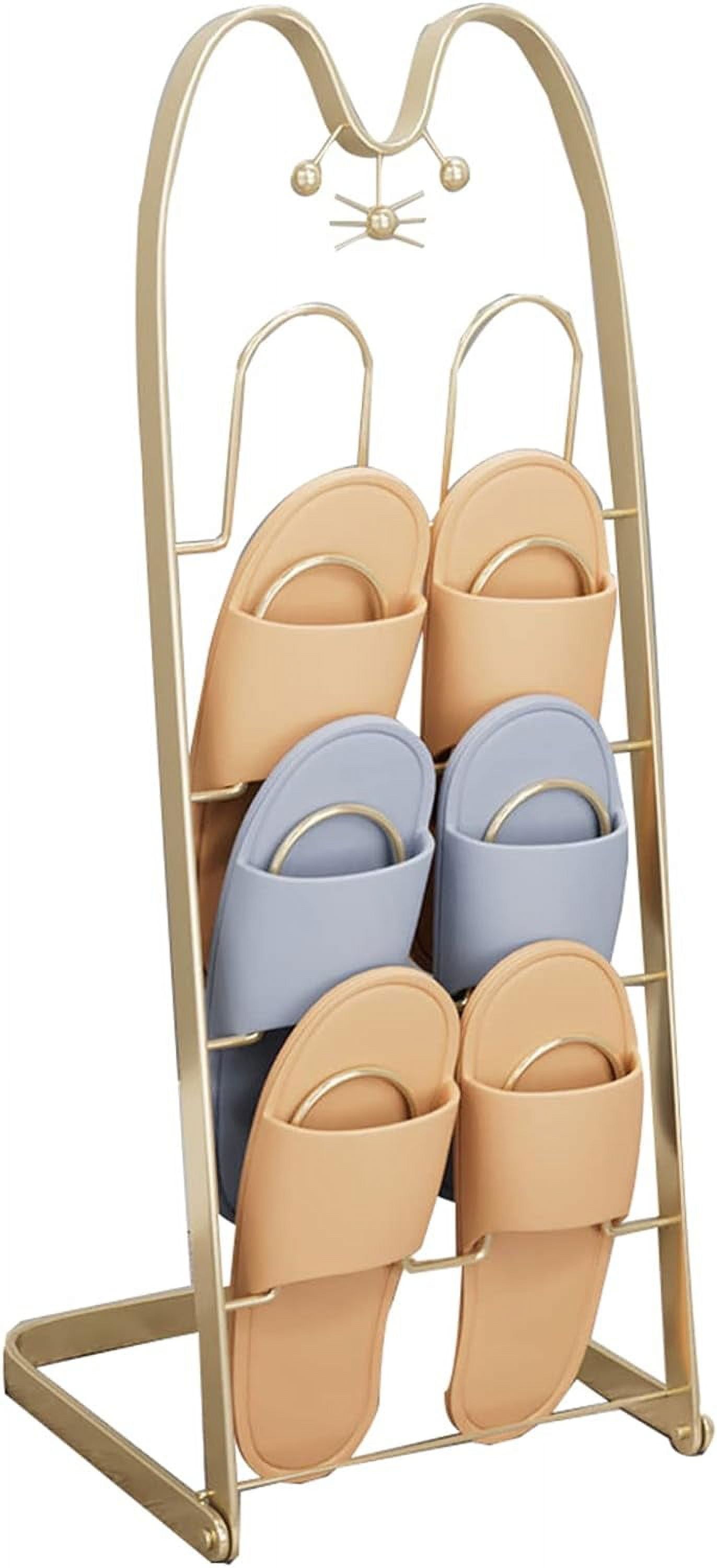Cat Shaped Slippers Rack, Living Room Floor Multi Layer Wrought Iron ...