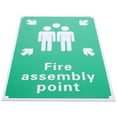 Emergency Assembly Point Sign PVC Board Sign Operational Fire Safety ...