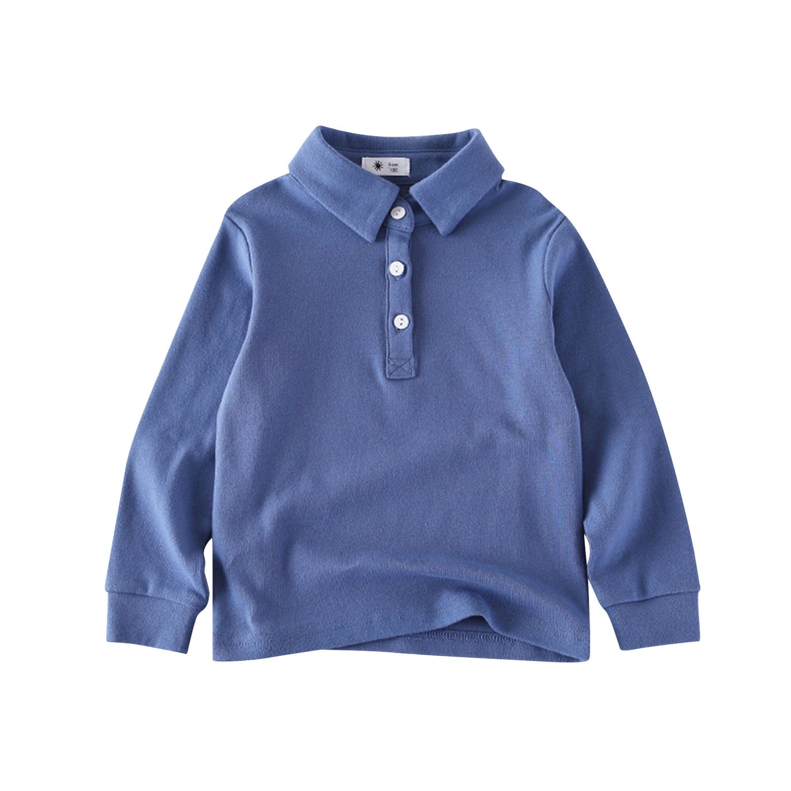Click here for Huaiyyyy Kids Polo Shirts For Boys Long Sleeve Blu... prices