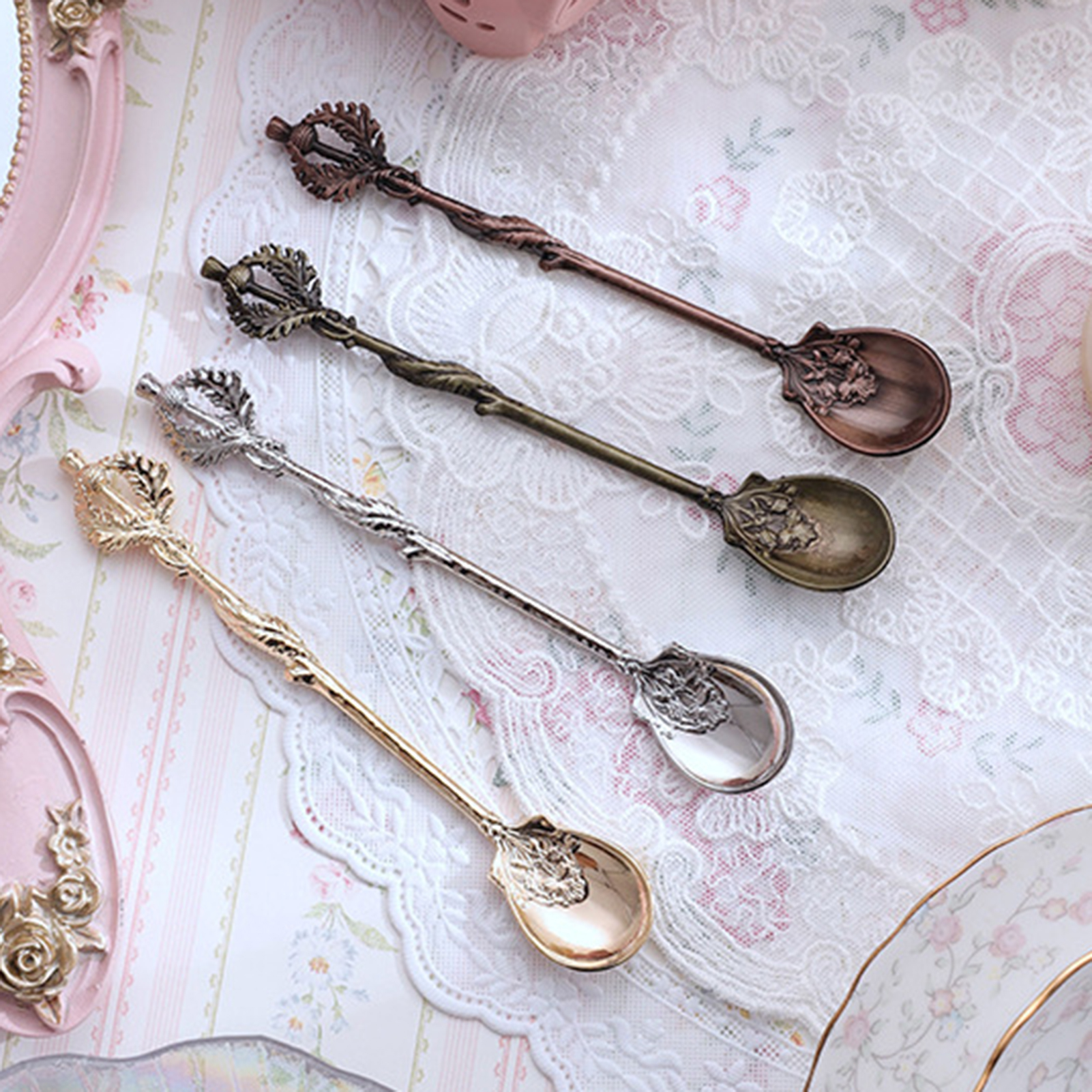 Hariumiu Kitchen 4.69" 1/4 Pcs Stirring Spoon Creative Design Vintage ...