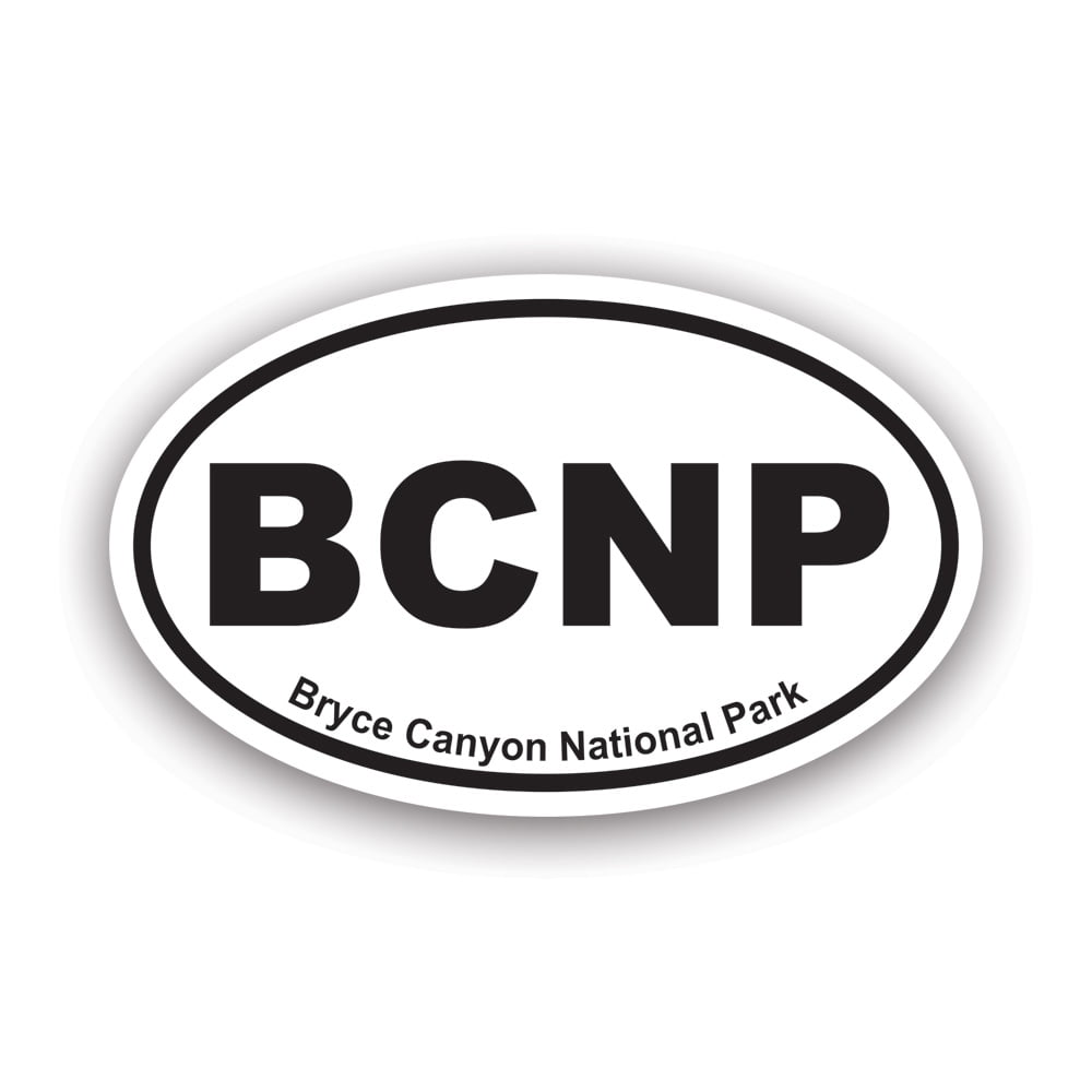 Bryce Canyon National Park Oval Sticker Decal - Self Adhesive Vinyl ...