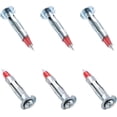 60Pcs Heavy Duty 1/8 inch 46MM Zinc Plated Steel Molly Bolt Drive ...