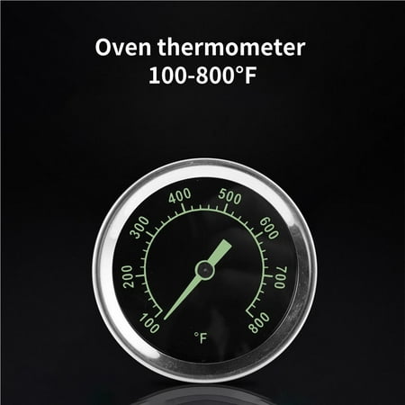 Bimetallic Thermometer with Large Dial Stainless Steel Oven Thermometer ...