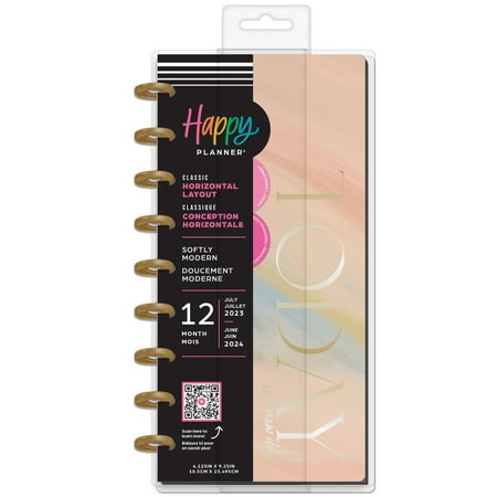 Happy Planner Skinny Classic 12-Month Planner-Softly Modern; July '23 ...