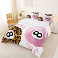 Castle Fairy Vintage Billiards Queen Comforter Set 3 Pieces, Leopard ...