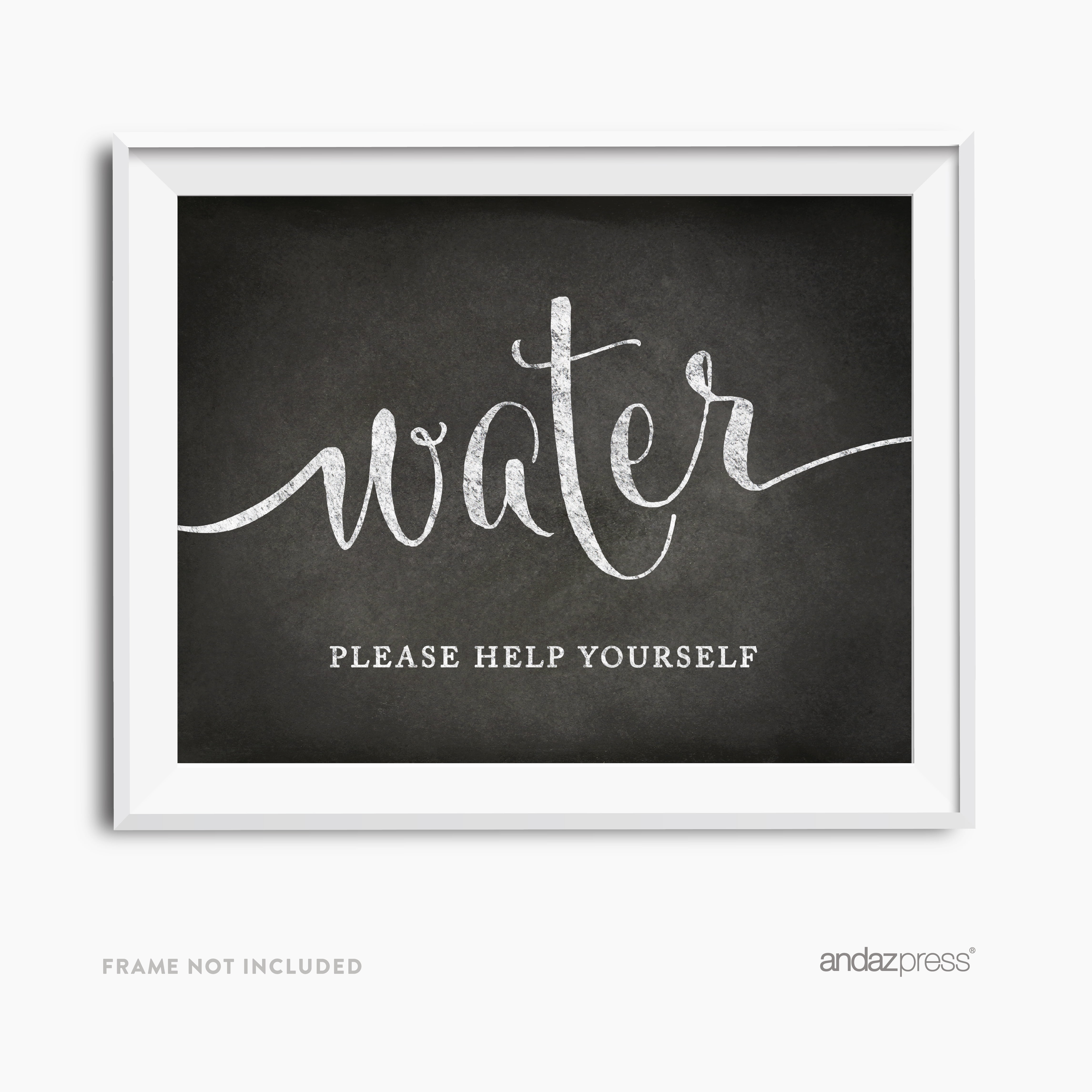Water Vintage Chalkboard Wedding Party Signs - Walmart.com