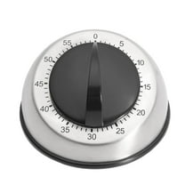 Wovilon Kitchen Timer Mechanical Loud 60-Minute Long Ring Bell Alarm ...