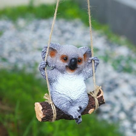 Hanging Resin Koala Outdoor Yard Hanging Yard Hanging Ornament Hanging ...