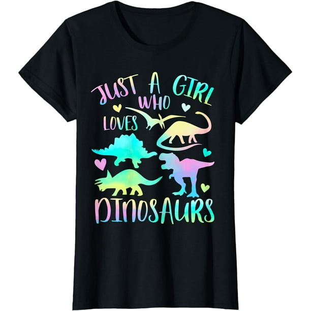 Just a Girl Who Loves Dinosaurs - Dinosaur Teen Girls Gifts T-Shirt ...
