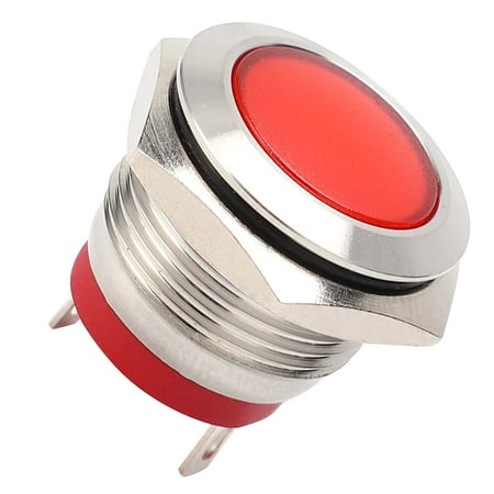 Peahefy LED Indicator Bright Signal Light Flame-Retardant Base Pin Type ...