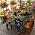 Cartoon Cute Black Cats Table Cloth 60x84in, Waterproof Rectangle ...
