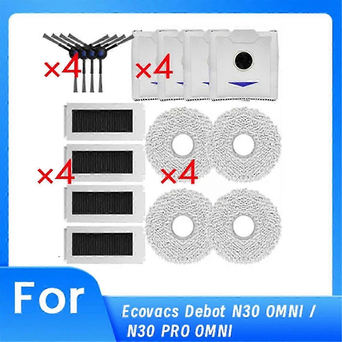 16 Piece Replacement Kit for Debot N30 OMNI / N30 PRO OMNI Vacuum ...