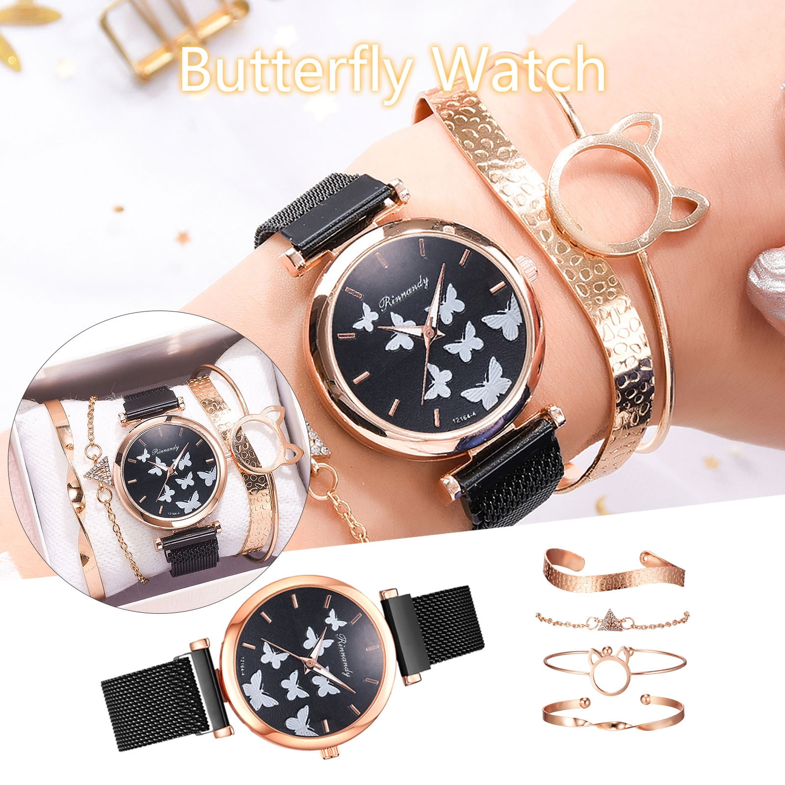 Click here for Egnmcr Alloy Mesh Belt Fashion Ladies Watch Dial V... prices