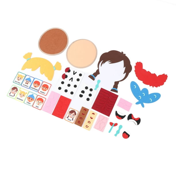 Felt Social Emotional Learning Activities, Social Emotional Toys Funny ...