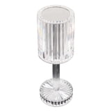 Efavormart 10" LED Acrylic Crystal Cylinder Lamp, Color Changing ...