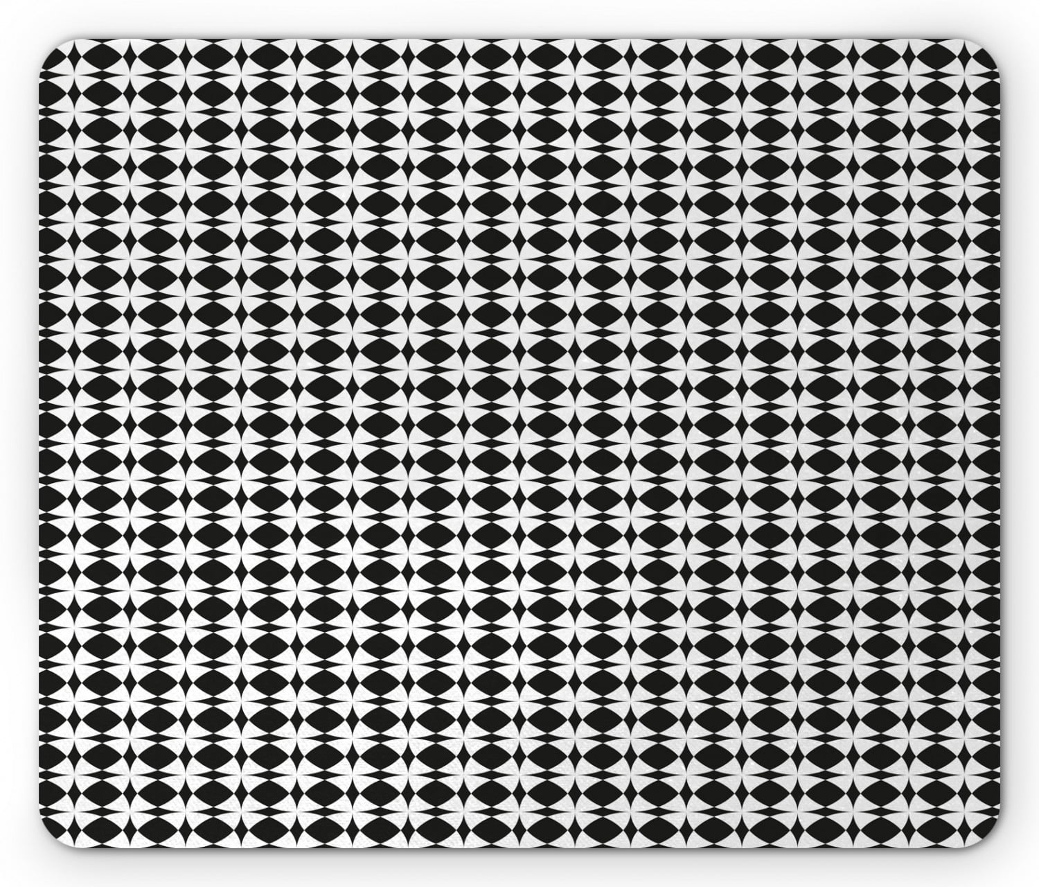 Minimalist Mouse Pad, Simplistic Toned Overlapping Circles with ...