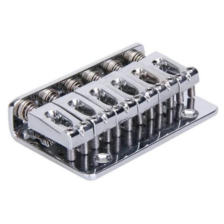 Jinnoda 6 Saddle Hardtail Bridge Top Load 65mm Electric Guitar Bridge ...
