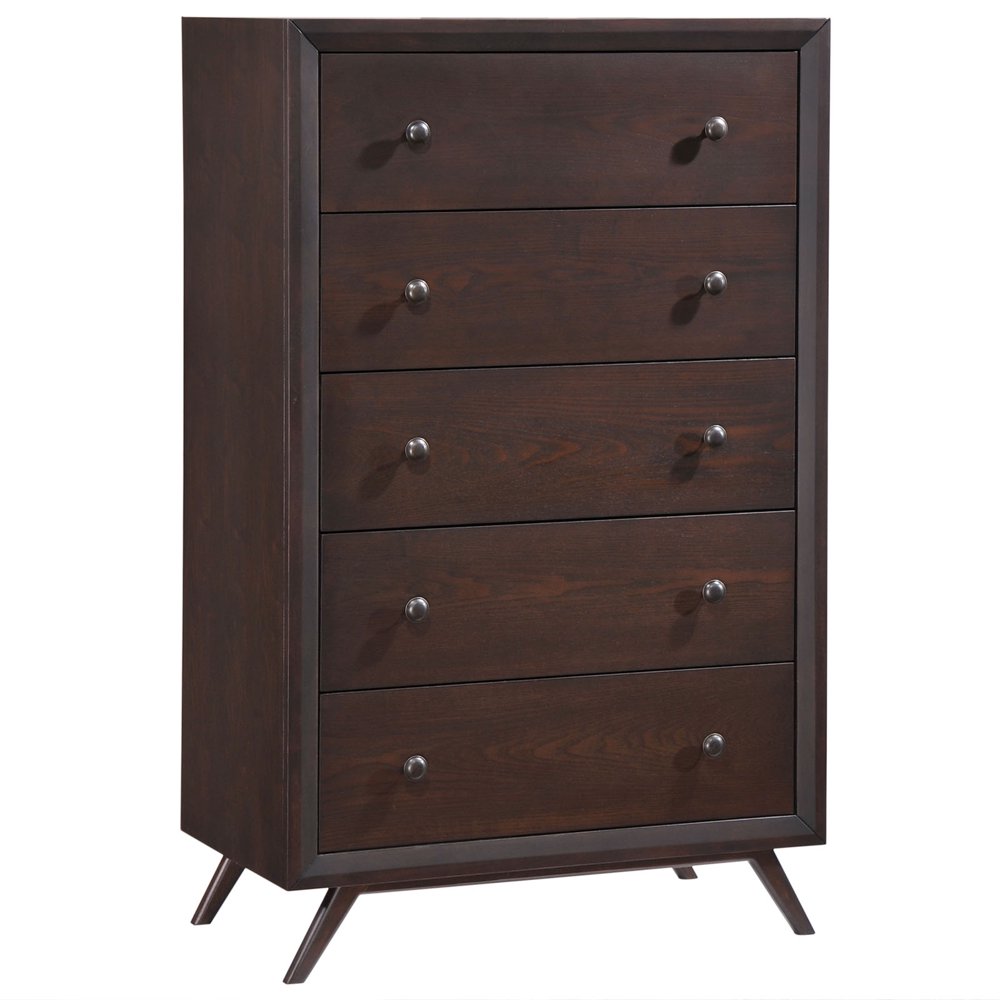 Modern Contemporary Chest, Brown Wood - Walmart.com - Walmart.com