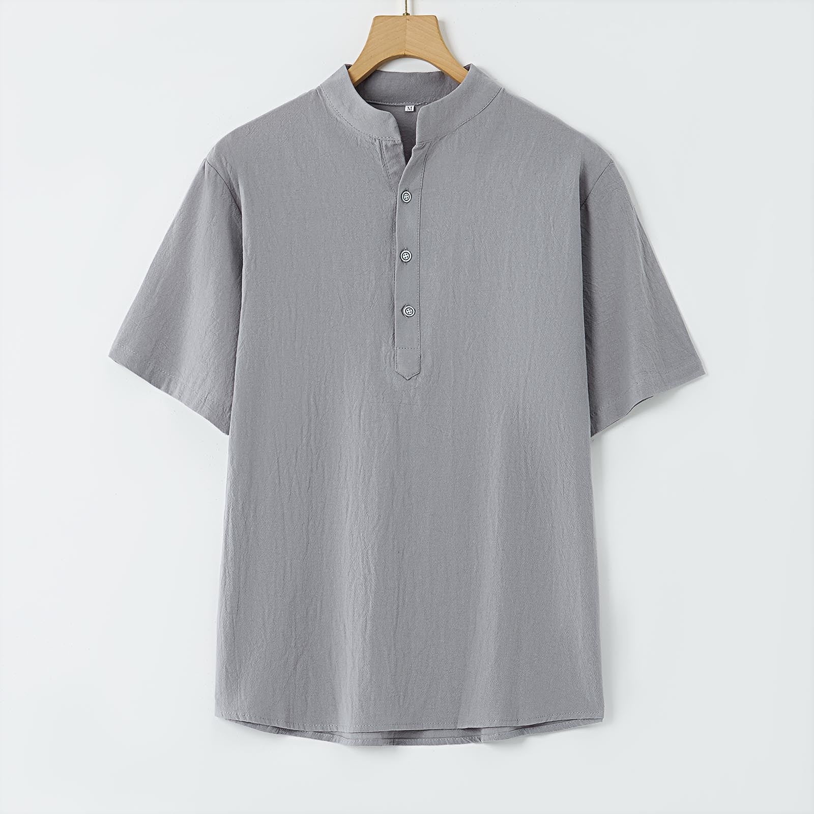 Click here for Kalauyu Kaluayu Men Cotton Linen Henley Shirt Casu... prices