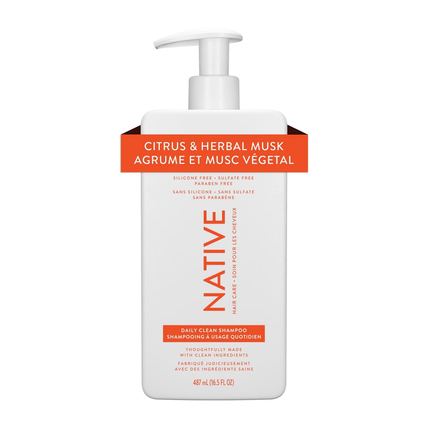 Native Daily Clean Citrus & Herbal Musk Shampoo, 487mL - Walmart.ca