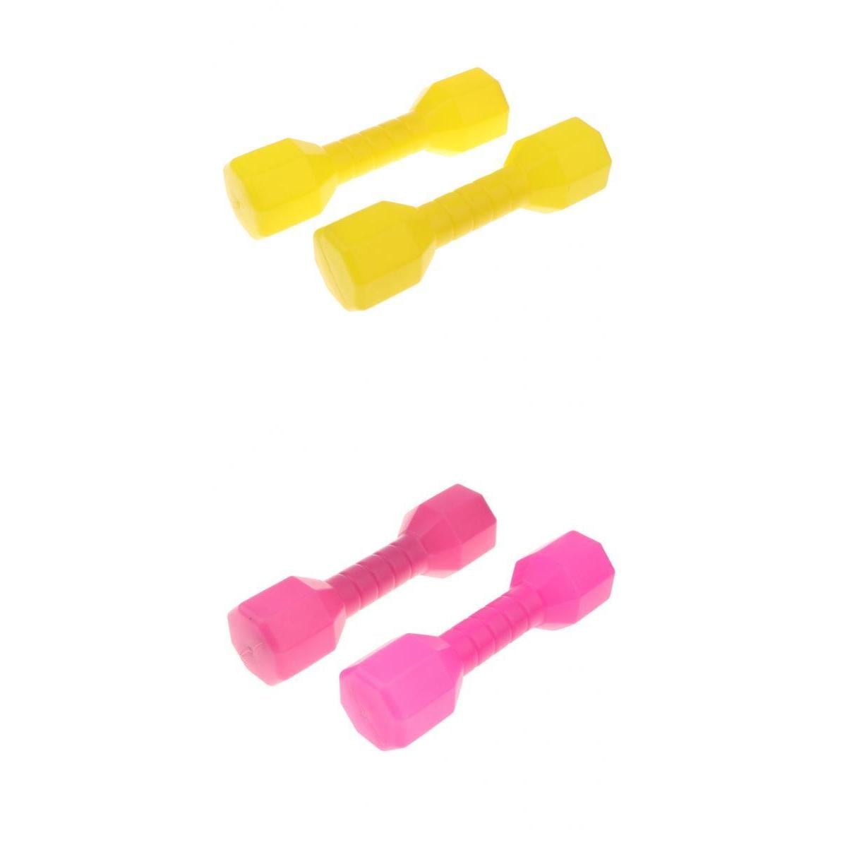 4 Pieces Children Kids Dumbbells Home Gym Exercise Barbell Fitness ...