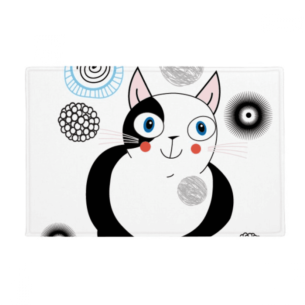 Animal Cute Fat Cat sle Ground Mat Non Slip Floor Bathroom Door Rug ...