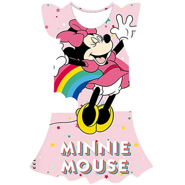 Disney Minnie Mickey Mouse impression 3D filles robe été Minnie Mickey ...