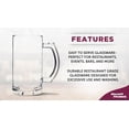 16 oz Glass Beer Mug, Set of 10 - Great for Weddings, Groomsmen Gifts ...