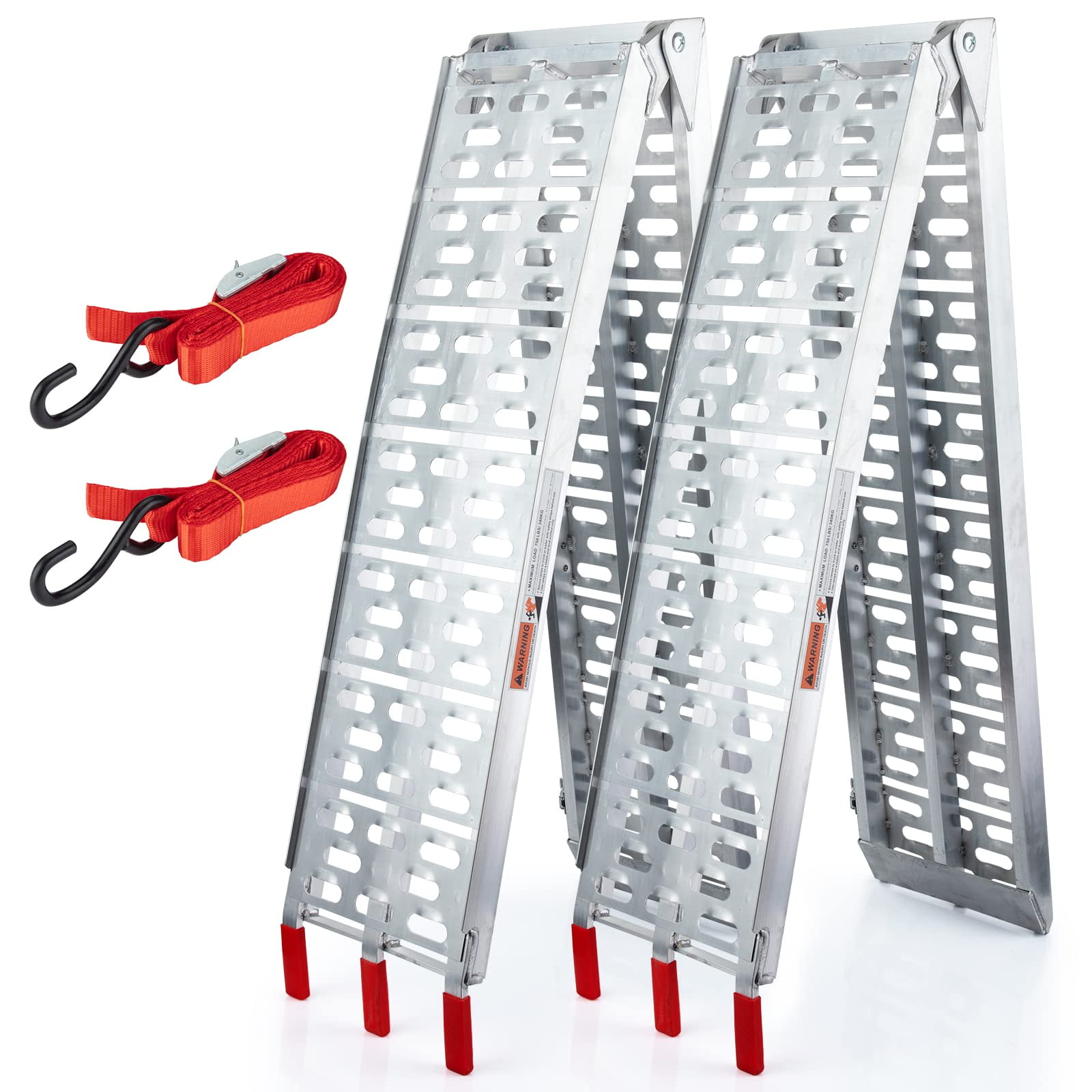 DSstyles ATV Motorcycle Ramps,7.5 FT Aluminum Folding Loading Ramps Kit ...