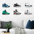6pcs Floating Shoe Shelves Acrylic Wall Mounted Shoe Display Shelf for ...