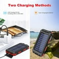 SOLPOWBEN Solar Phone Charger, 20000mAh Power Bank, Portable, Dual USB ...