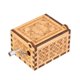 Wood Music Box Mini Vintage Engraved Hand-Operated Musical Box Birthday ...