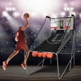Costway Dual LED Electronic Shot Basketball Arcade Game with 8 Game ...