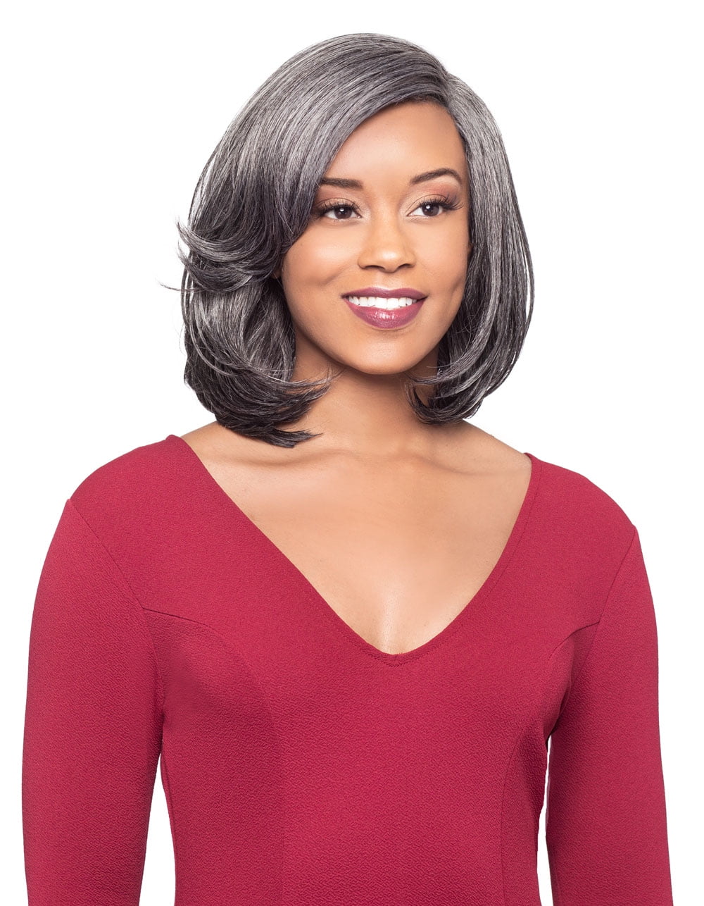 Foxy Silver (Misty) - Heat Resistant Fiber Lace Part Wig in 3T34 ...