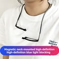 Portable Hang Neck Readers, Power Blue Light Blocking Reading Glasses ...