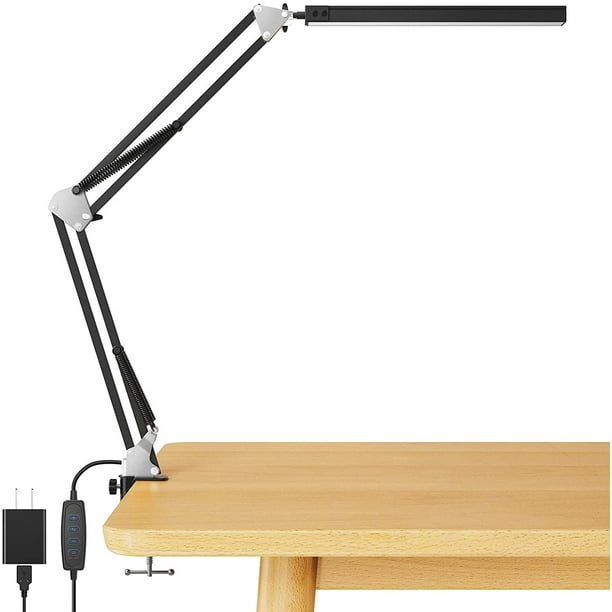 Swing Arm Desk Lamp, Clamp-on Architect Lamp, LED Desk Light for Home ...